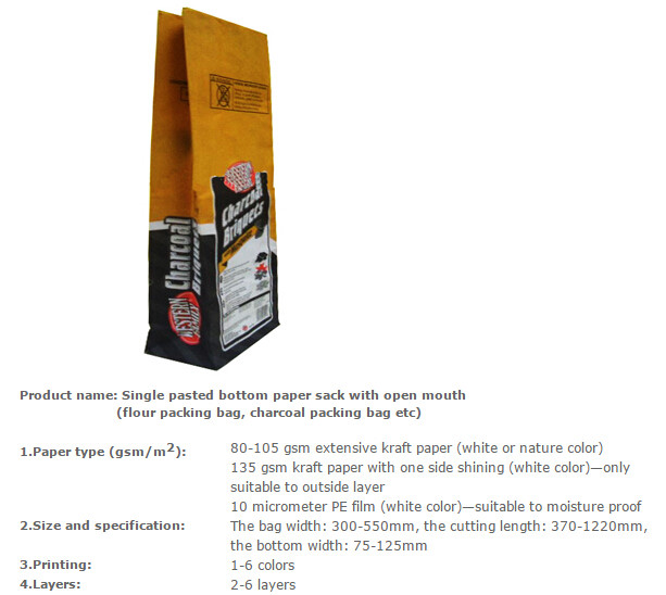 Charcoal Briquettes, BBQ Kraft Paper Charcoal Bag, Grill Packing Bag ...